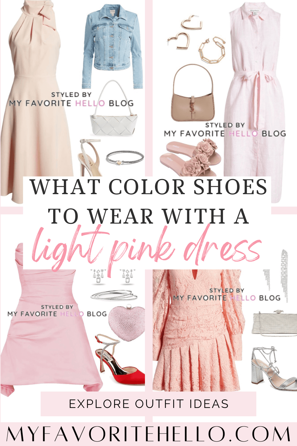 What Color Shoes to Wear with a Light Pink Dress: Feminine and Pretty